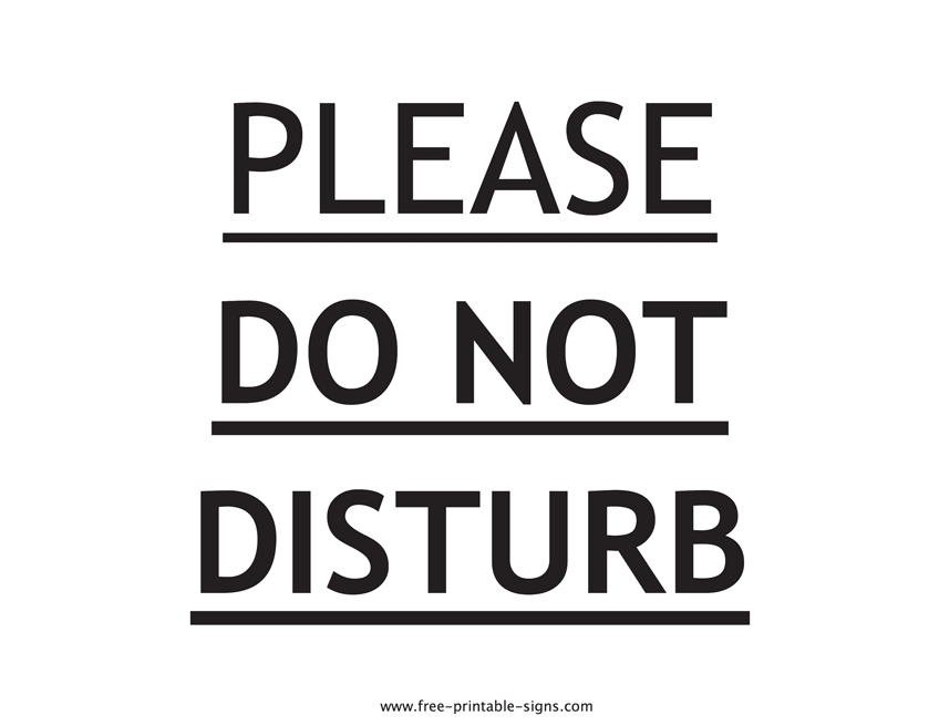 Please Do Not Disturb Sign Printable Printable Templates